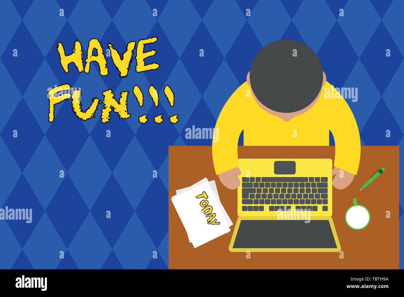 Handwriting text writing Have Fun. Conceptual photo wish somebody good ...