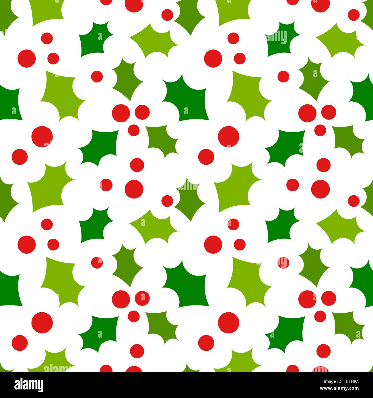 Christmas holly pattern. Vector illustration Stock Vector Image & Art ...