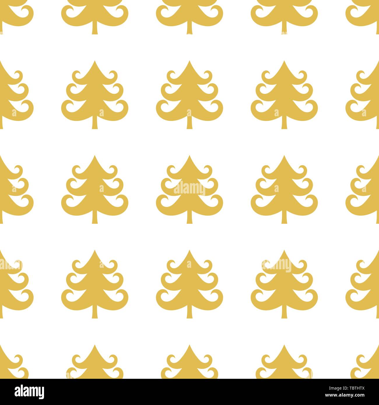 Gold christmas trees Stock Vector Images - Alamy