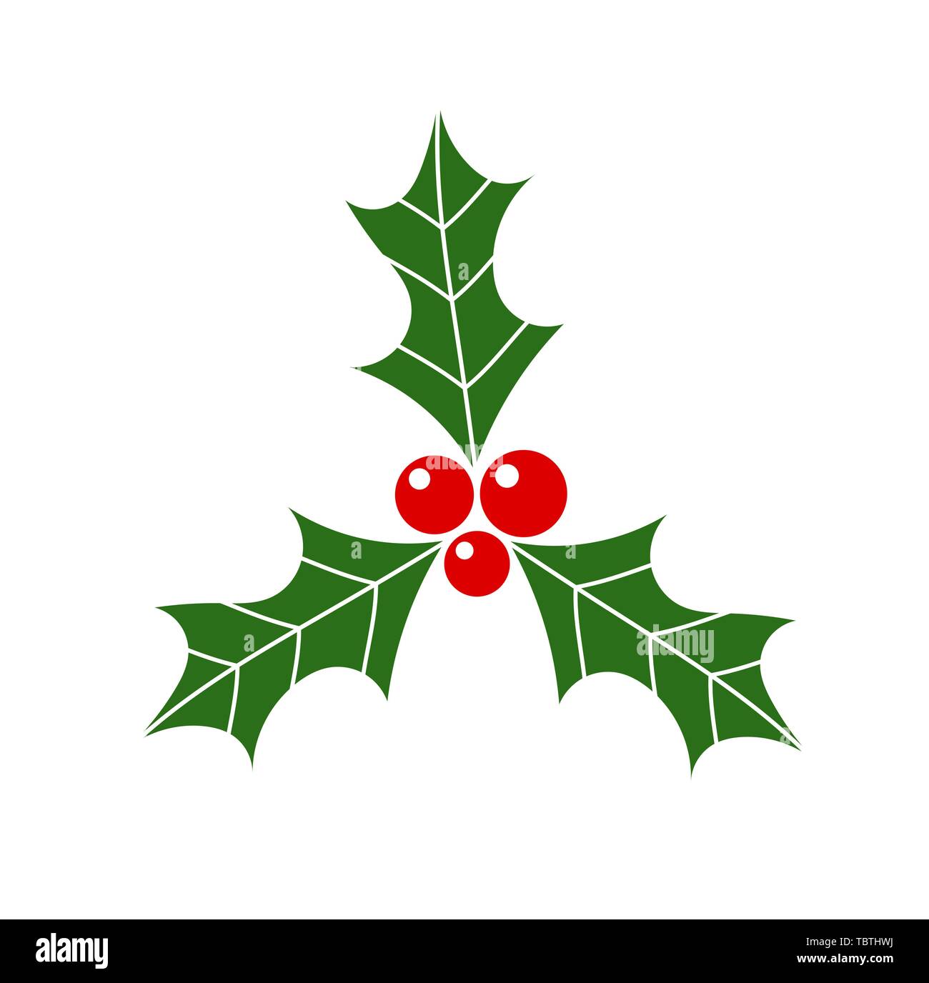 Holly icon Stock Vector Images - Alamy