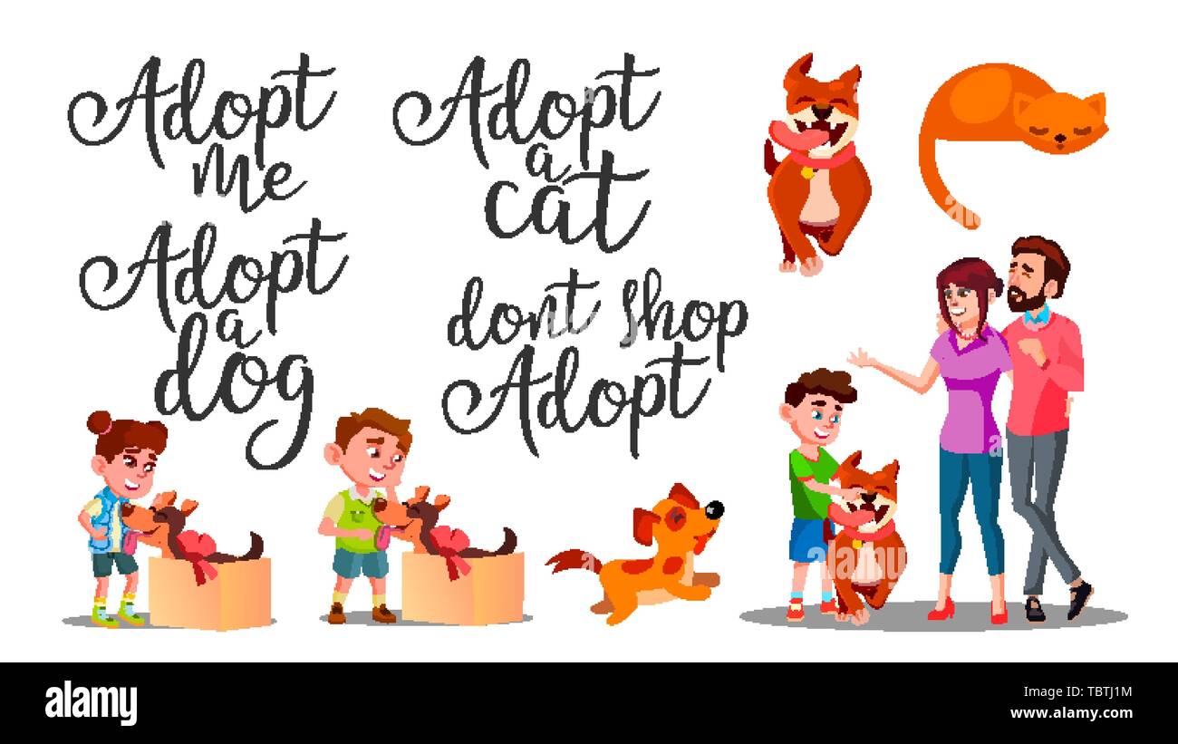 Modern Calligraphy Word Adopt Creative Vector Stock Vector Image & Art ...