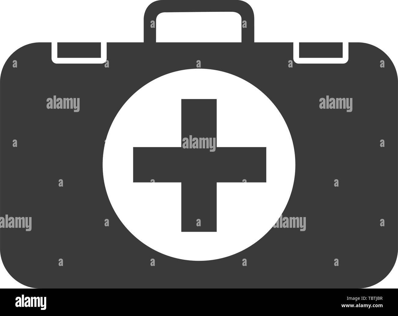 First aid kit icon illustration sign vector isolated on white Stock ...