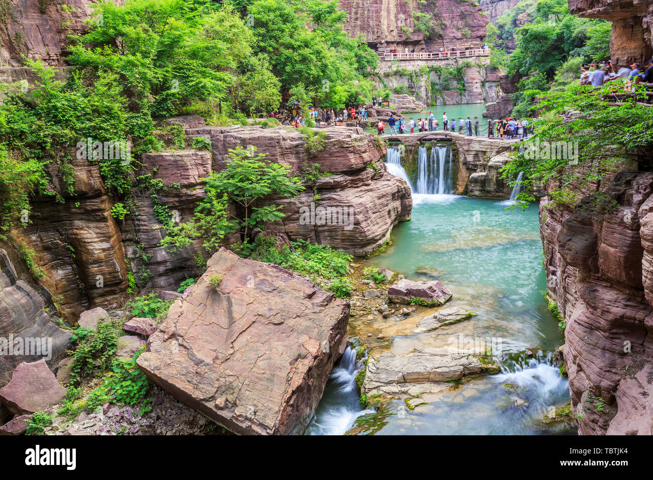 The beauty of Hongshi Gorge Stock Photo - Alamy
