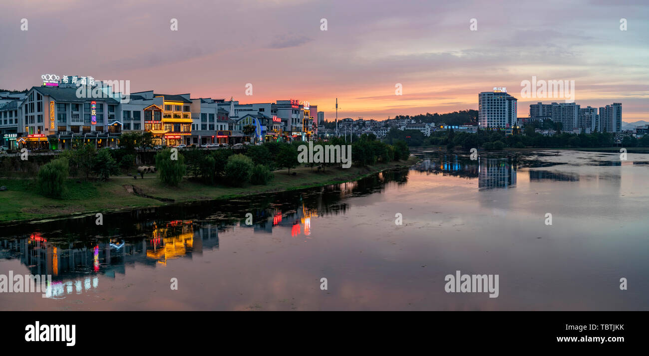 The scenery of ancient Huizhou Stock Photo - Alamy