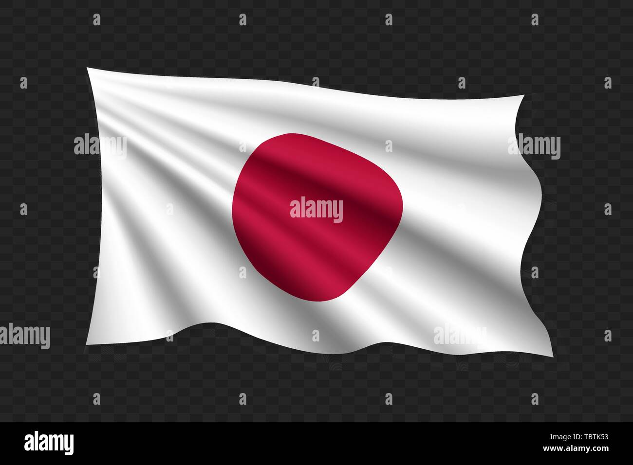 Japan flag waving 3d abstract hi-res stock photography and images - Alamy