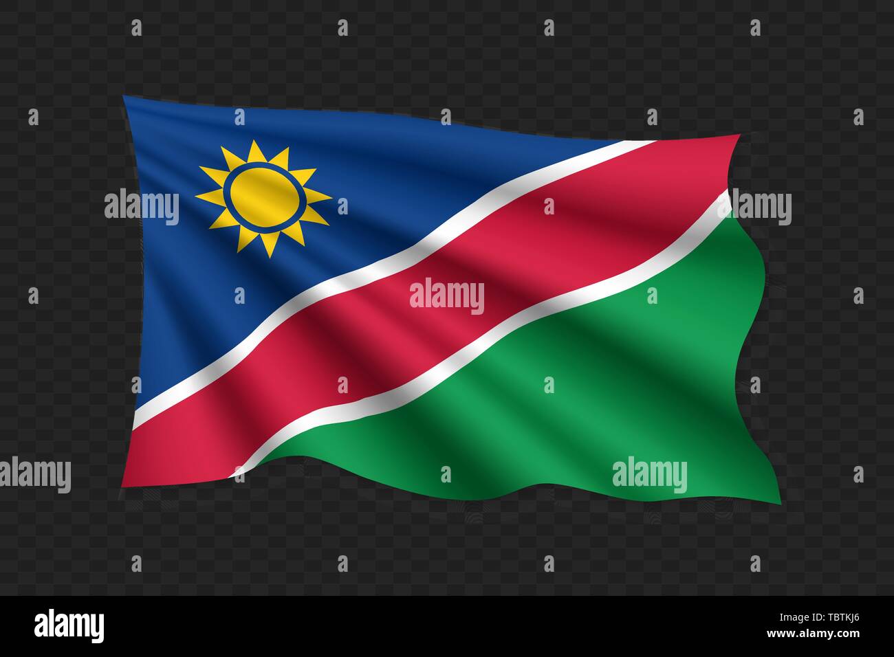 Namibia flagpole vector hi-res stock photography and images - Alamy
