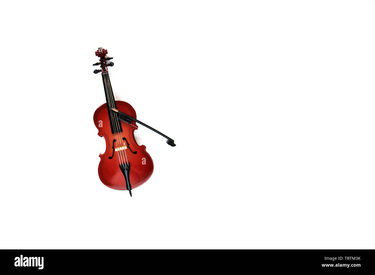 classical string instrument violin isolated on white background Stock ...