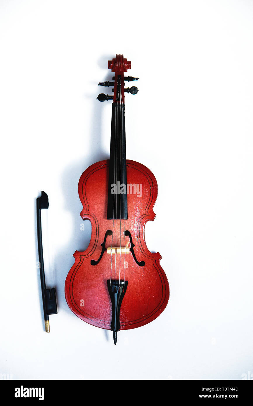 classic string instrument cello isolated on white background Stock ...