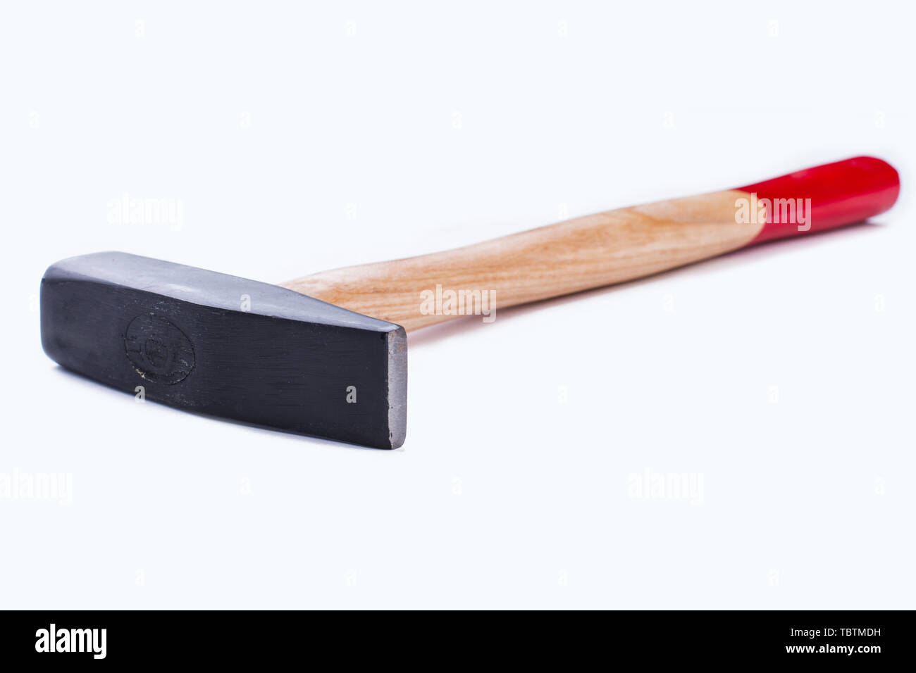 Metal mallet on white background. Steel hammer, studio shot. Building ...