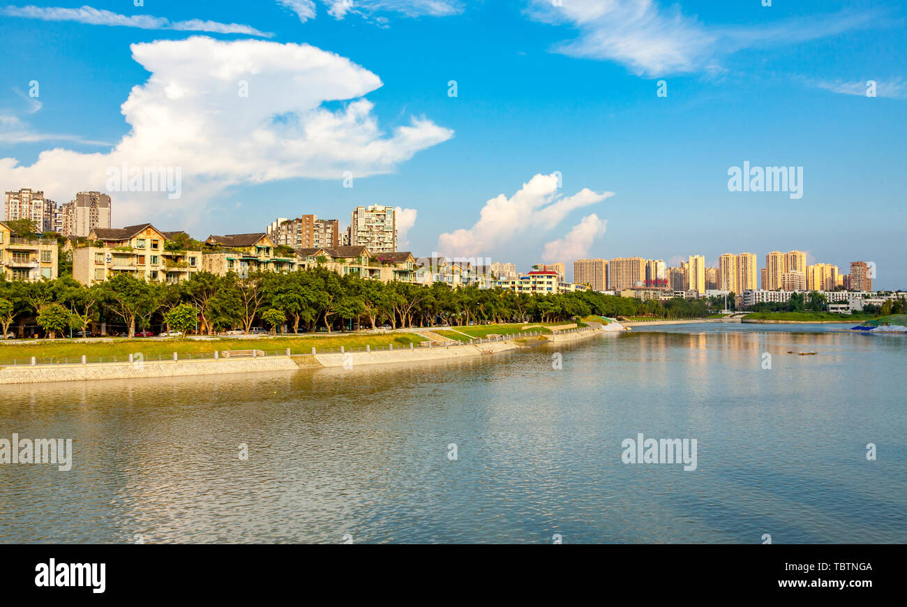 The town is infinitely beautiful Stock Photo - Alamy