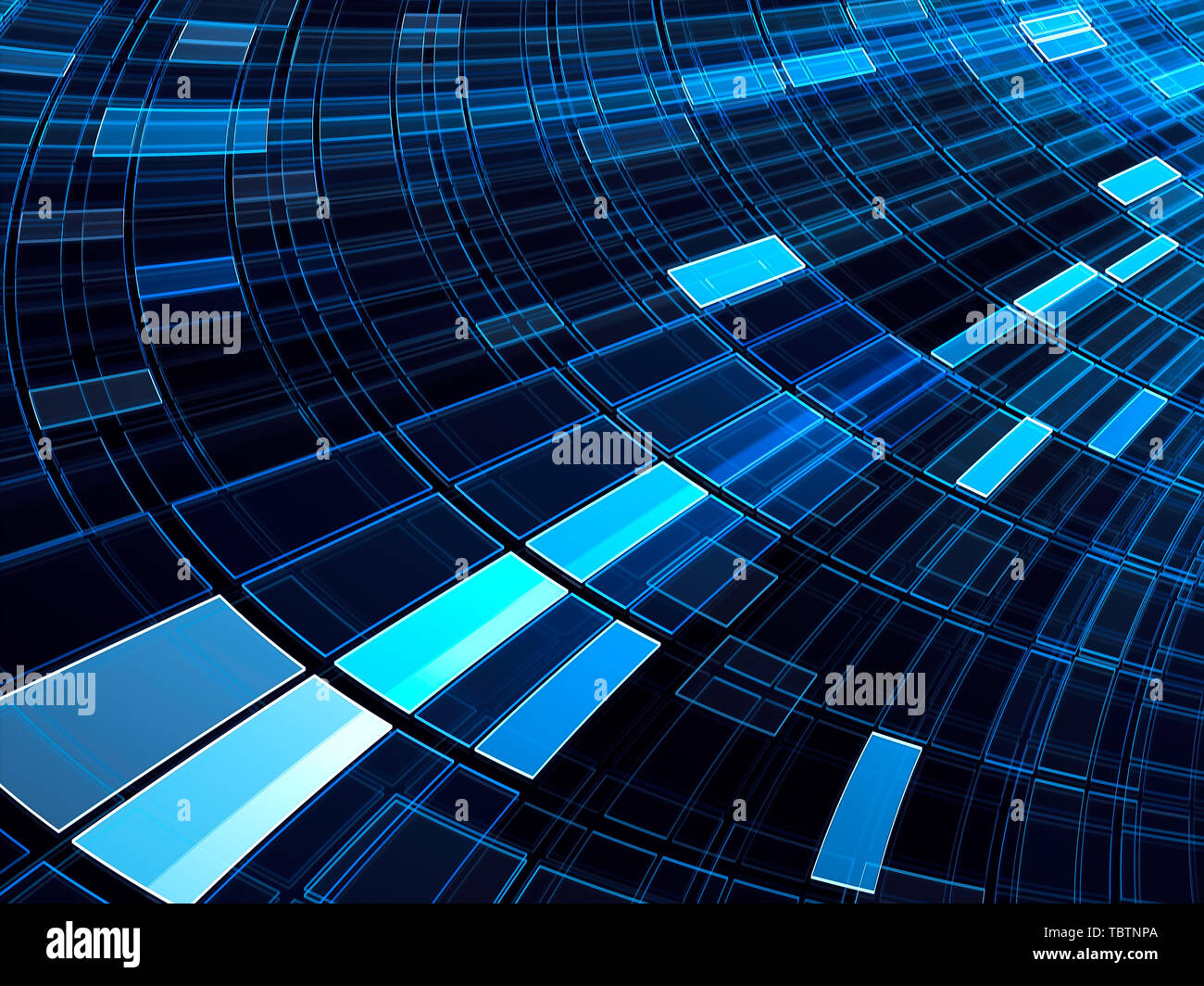 Abstract fractal grid - technology style background. Computer-generated ...