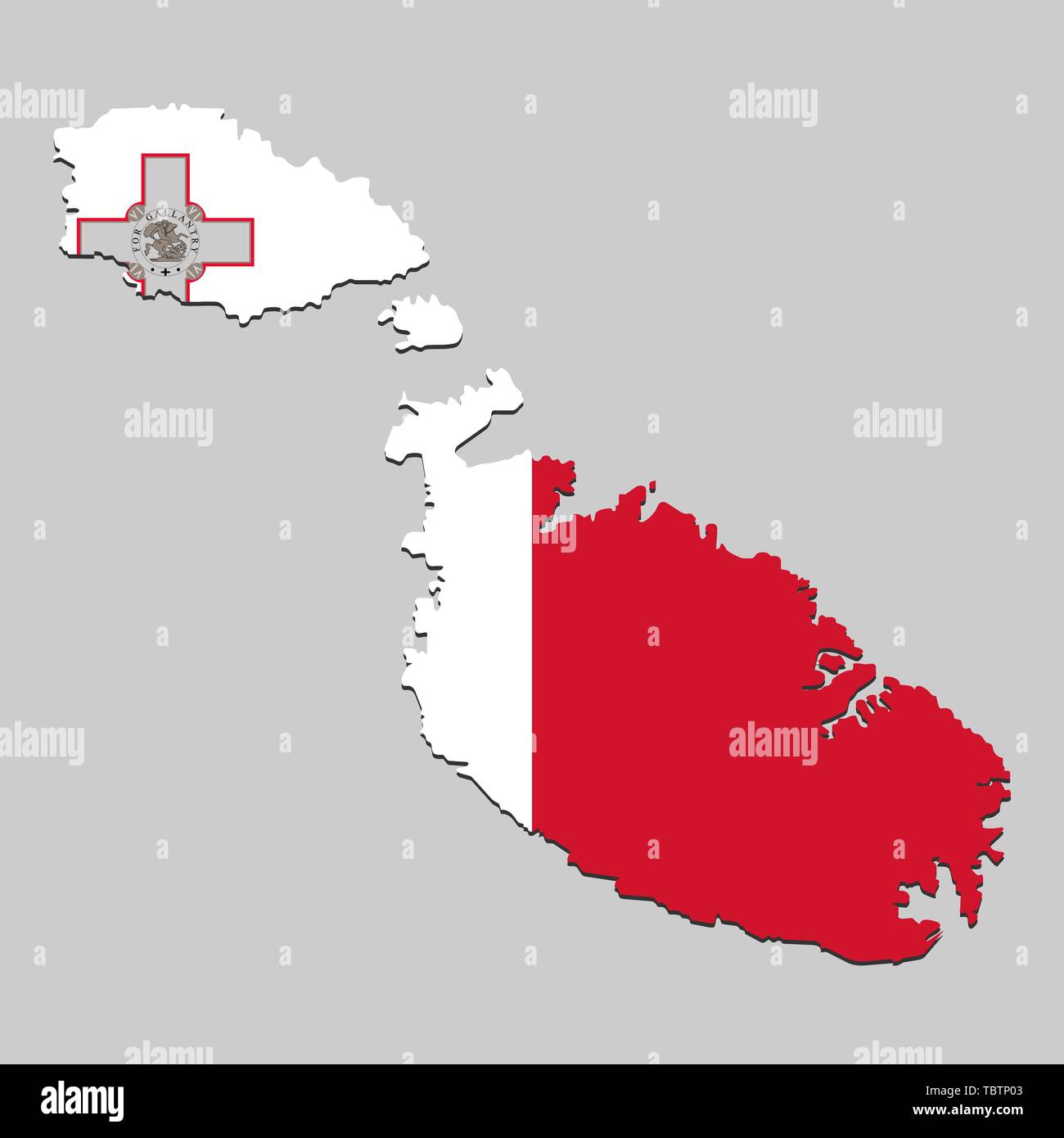 Map of malta hi-res stock photography and images - Alamy