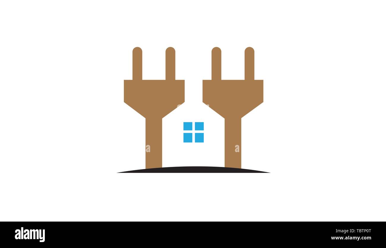 House Energy Logo Vector Symbol Design Illustration Stock Vector Image ...