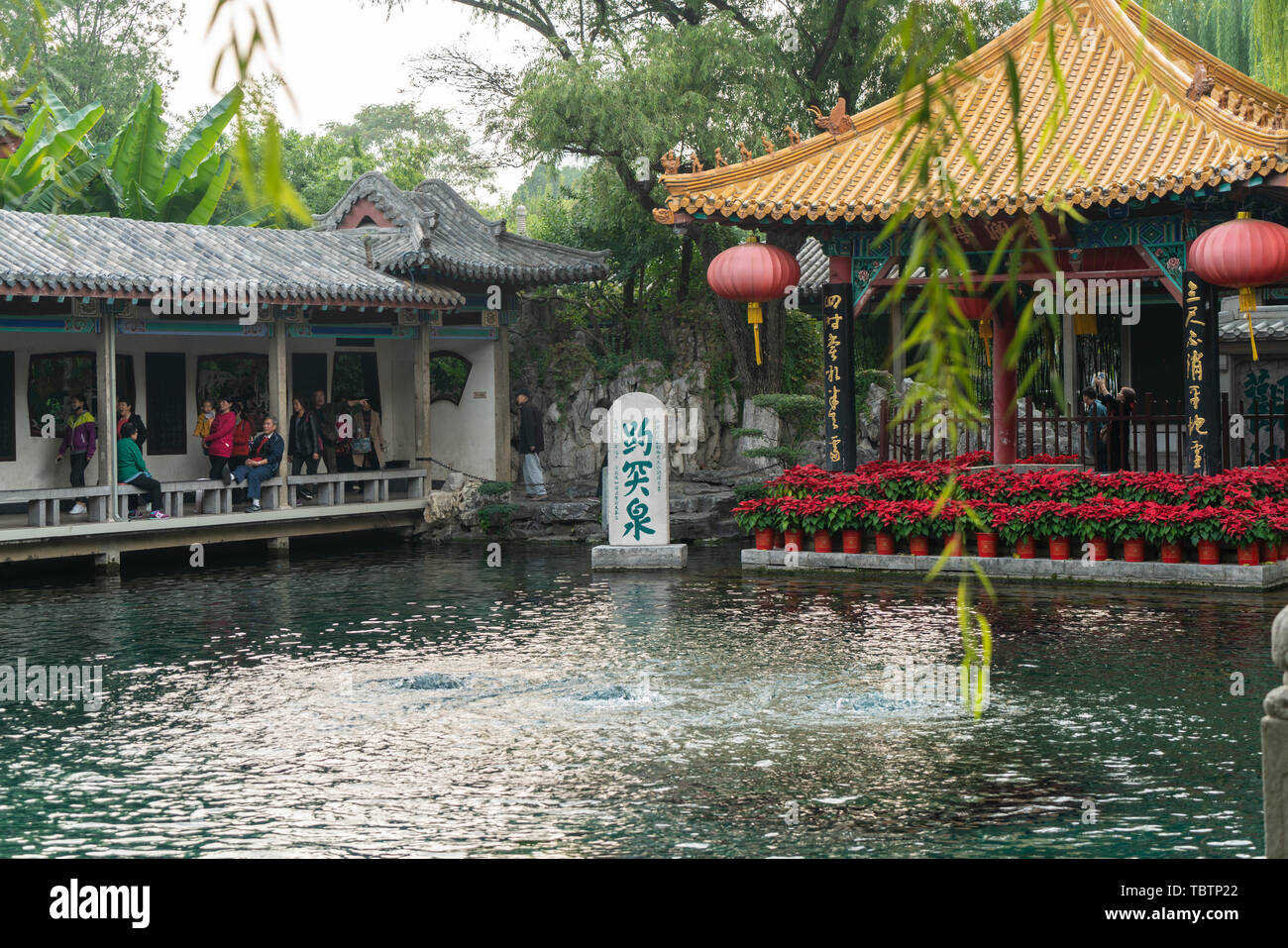 Scenery of Baotu Spring Park in Jinan, Shandong Province Stock Photo ...