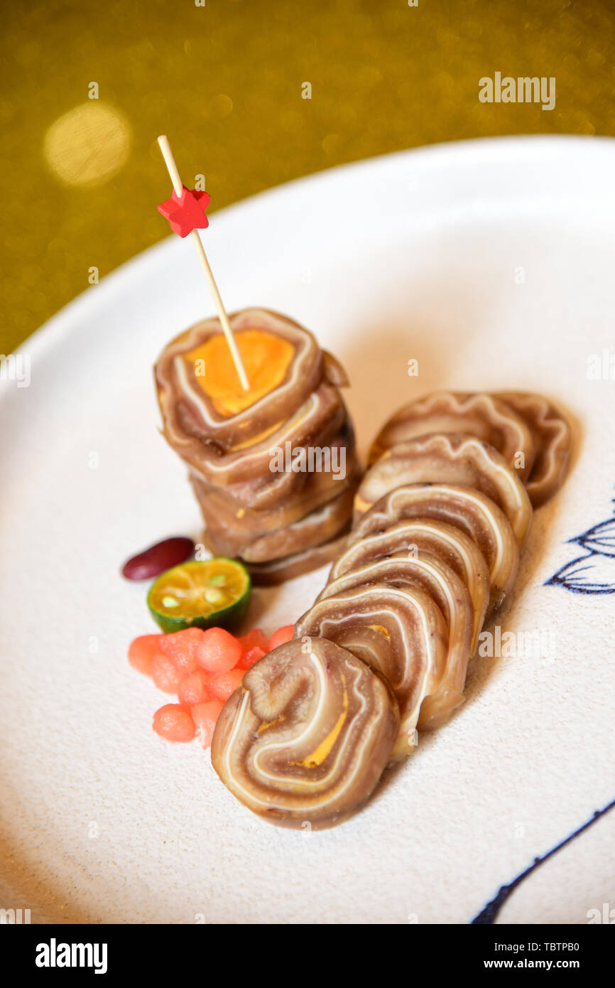Salted egg yolk pig ears Stock Photo - Alamy