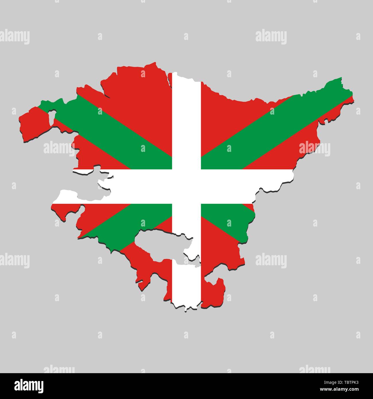 Map of basque country Stock Vector Images - Alamy