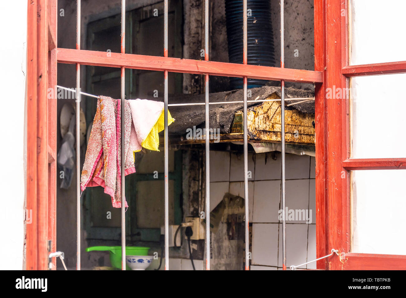 A very Dirty Kitchen in Shanghai China Stock Photo - Alamy