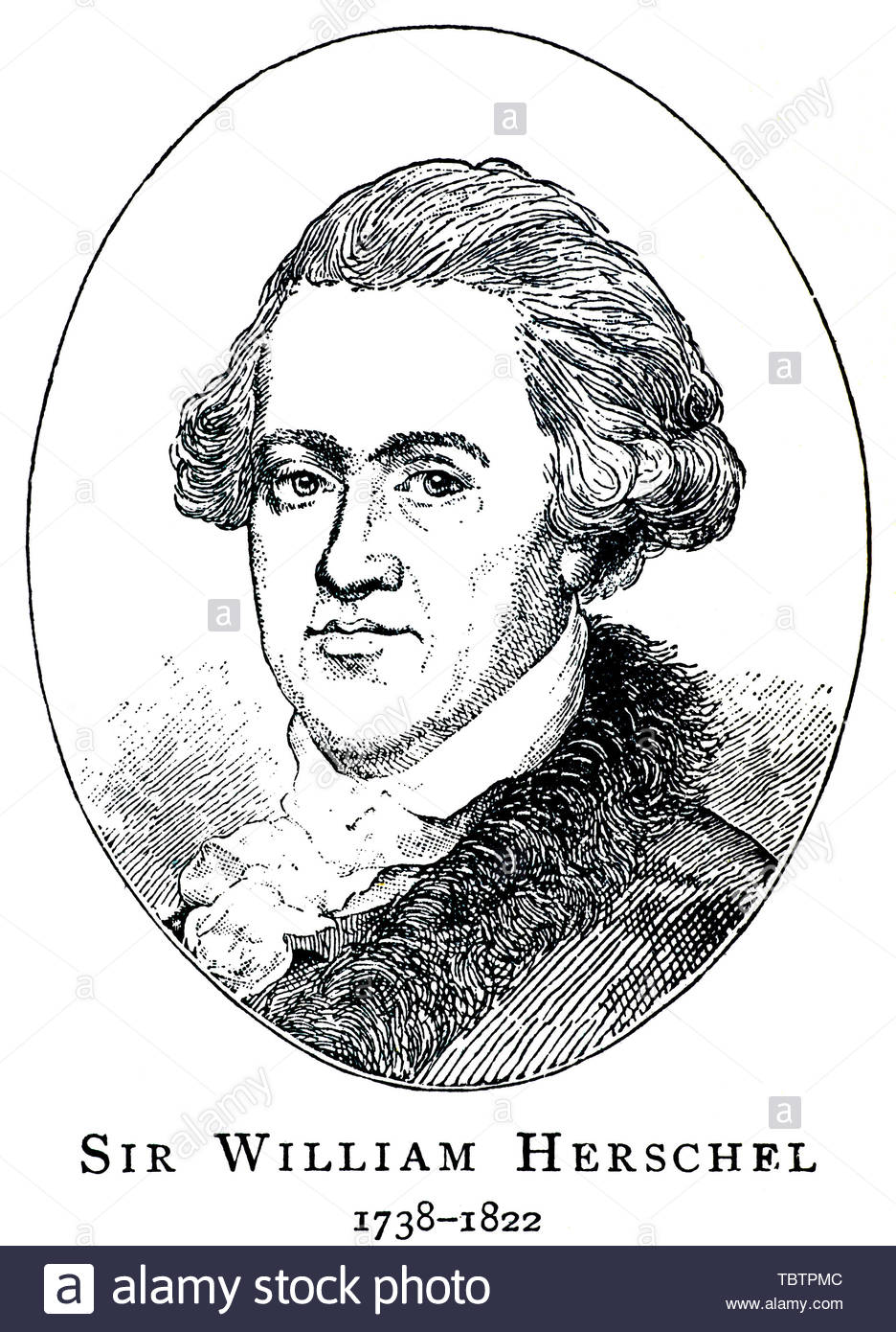 William Herschel portrait, 1738 – 1822, was a German born British ...