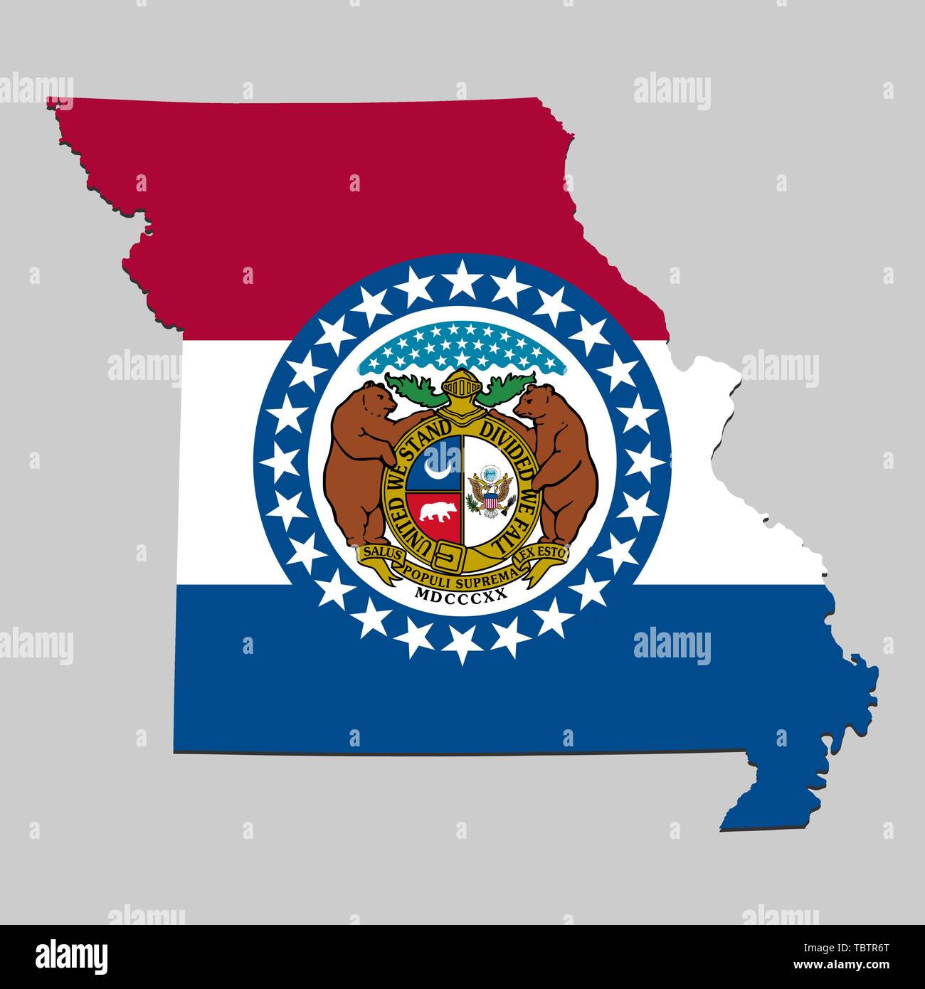 Map of missouri hi-res stock photography and images - Alamy