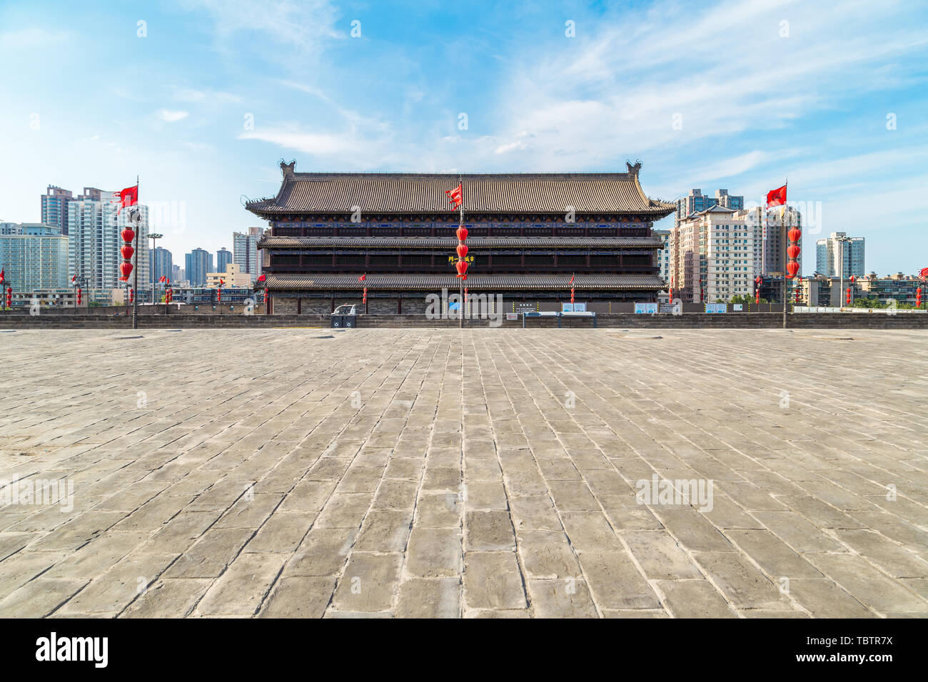 Landscape of the city walls of Xi'an Stock Photo - Alamy