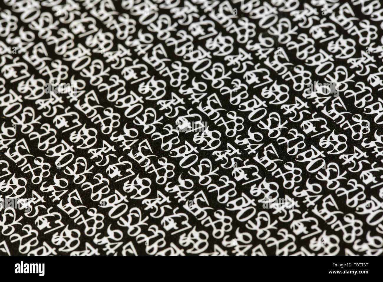 Security Letter Surface With Pin Code Stock Photo - Alamy