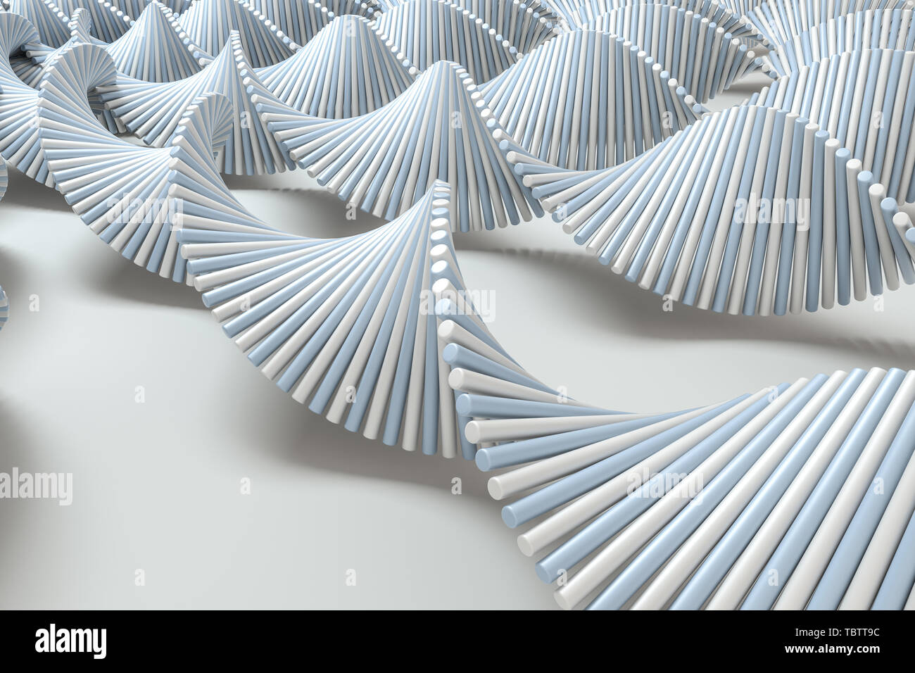 3D rendering,DNA spiral with white background Stock Photo - Alamy