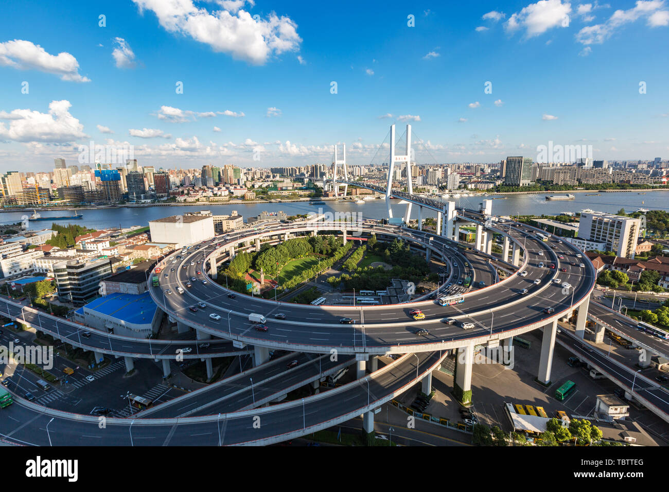 Nanpu Bridge in Shanghai Stock Photo - Alamy