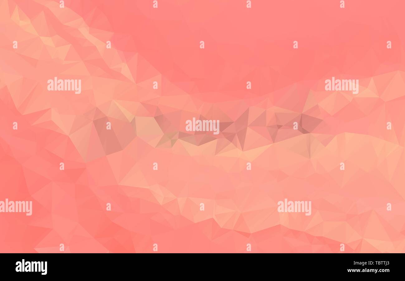 Coral color premium background. Low poly gradient shapes. Rich background, premium triangle ...