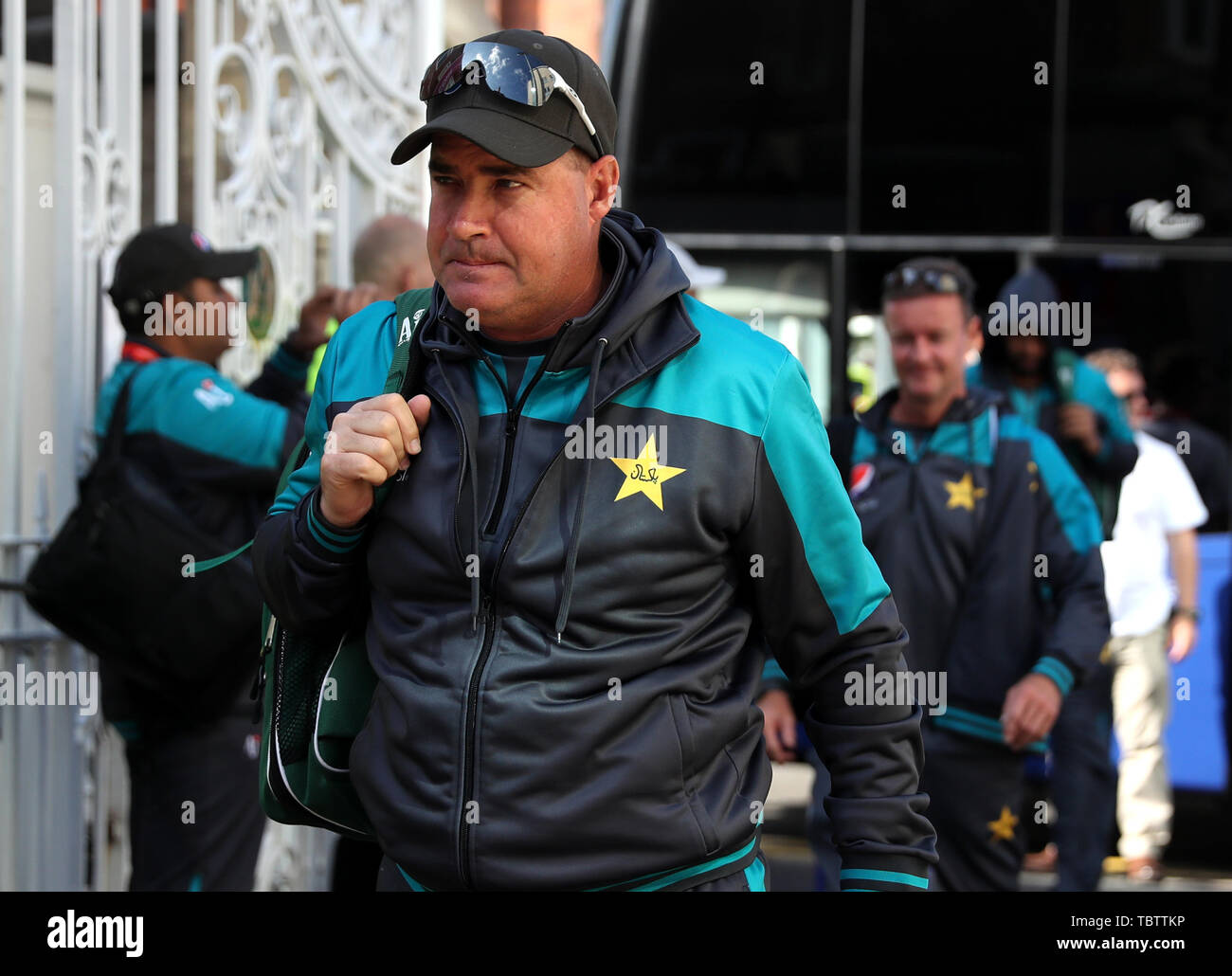 Pakistan coach Mickey Arthur arrives ahead of the ICC Cricket World Cup ...