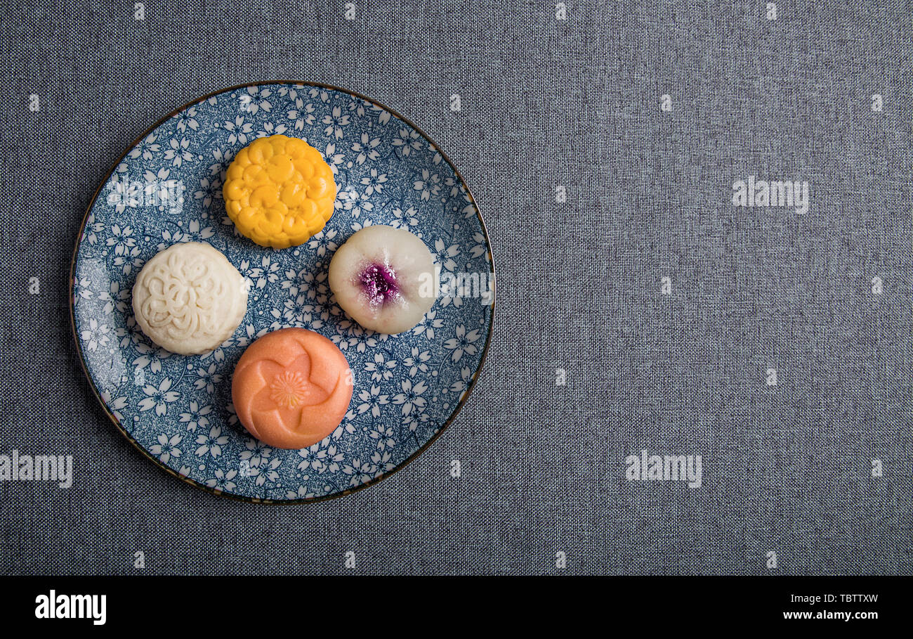 New color mooncakes Stock Photo - Alamy