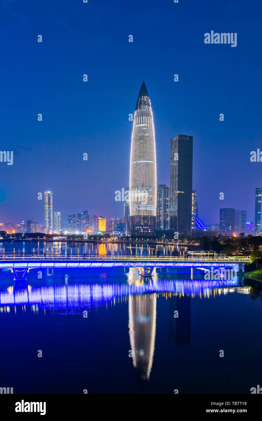 Shenzhen bay park scenery scenery and night scenery hi-res stock ...