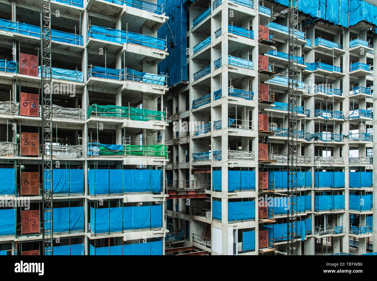 residential building under work construction Stock Photo - Alamy