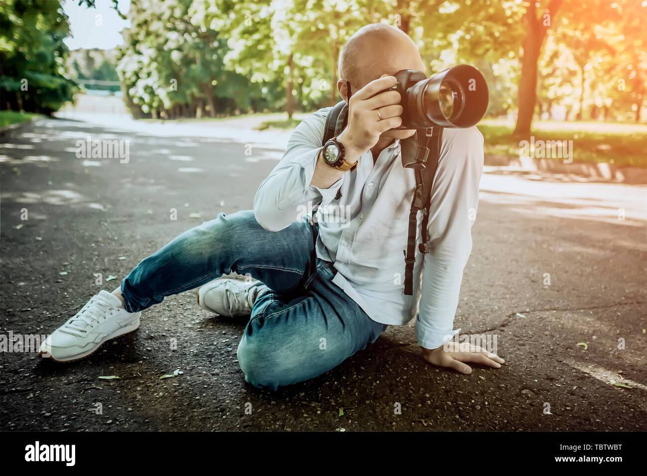 Stylish photographer hi-res stock photography and images - Alamy