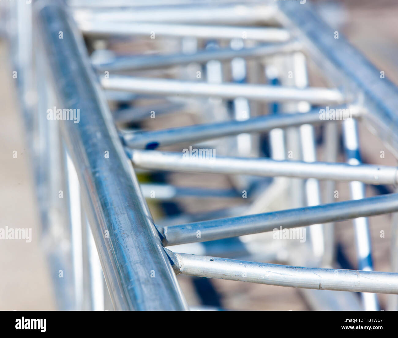 The close up of steel contraction structure abstract technology ...