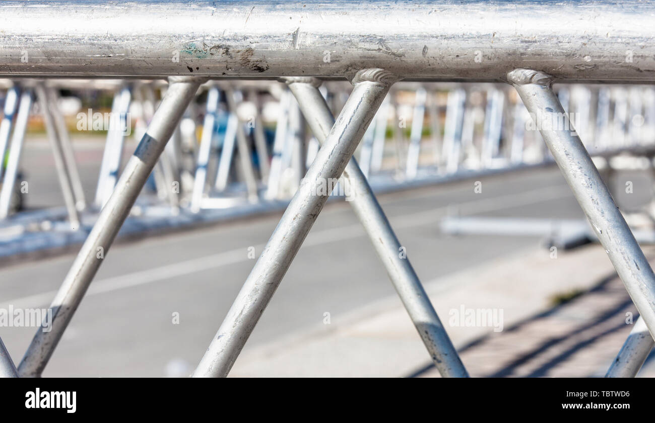 The close up of steel contraction structure abstract technology ...