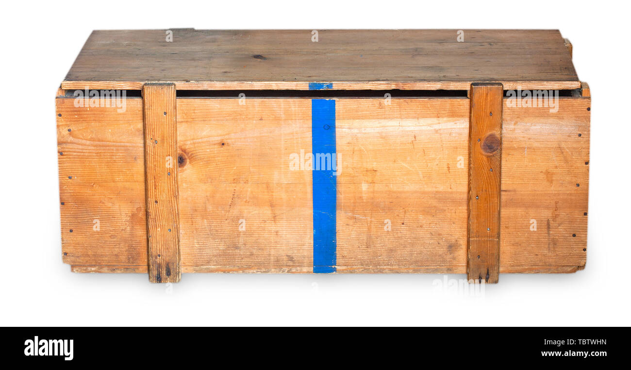 The military box on white background Stock Photo - Alamy
