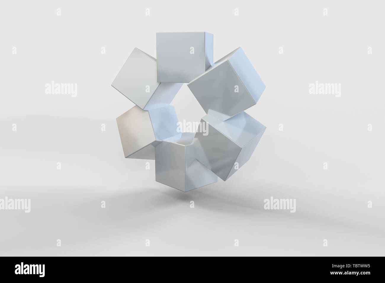 Three-dimensional rendering, technology sense square background Stock ...