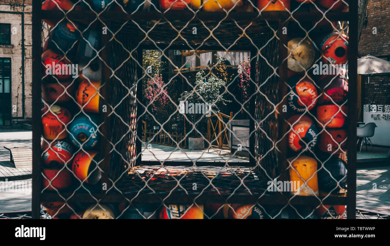 Color, shot by Xi'an old steel factory Stock Photo - Alamy