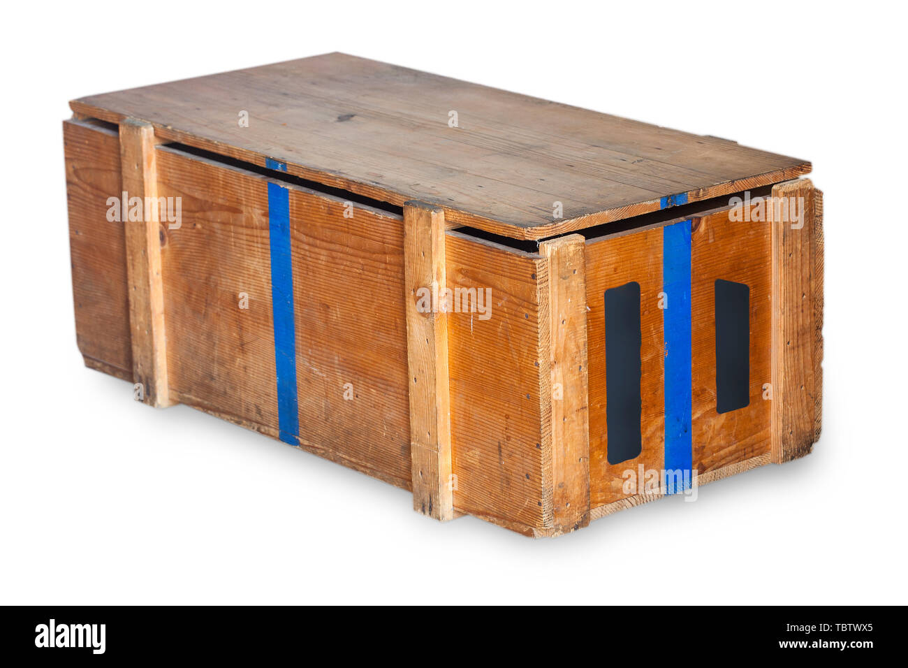 military box on white background Stock Photo - Alamy
