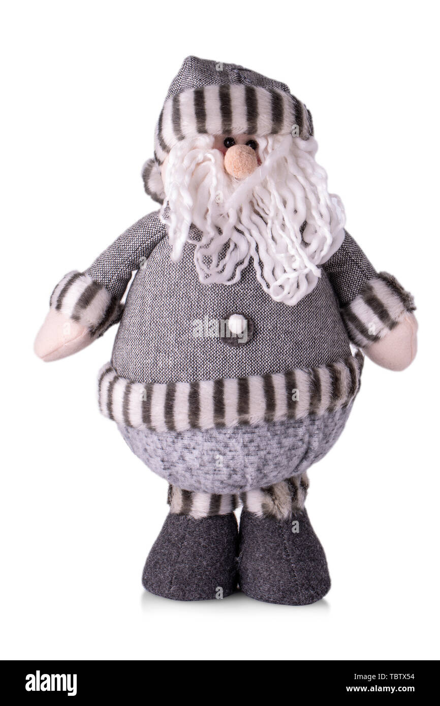 Grey Santa Claus isolated over white Stock Photo - Alamy