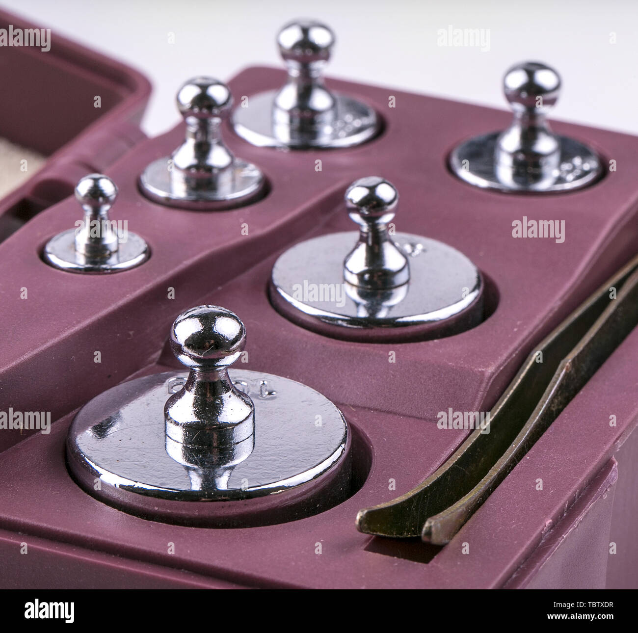 weights for Laboratory scales Stock Photo - Alamy