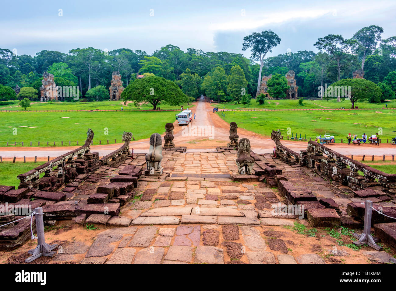 Khmer architecture war elephant platform and military parade platform ...