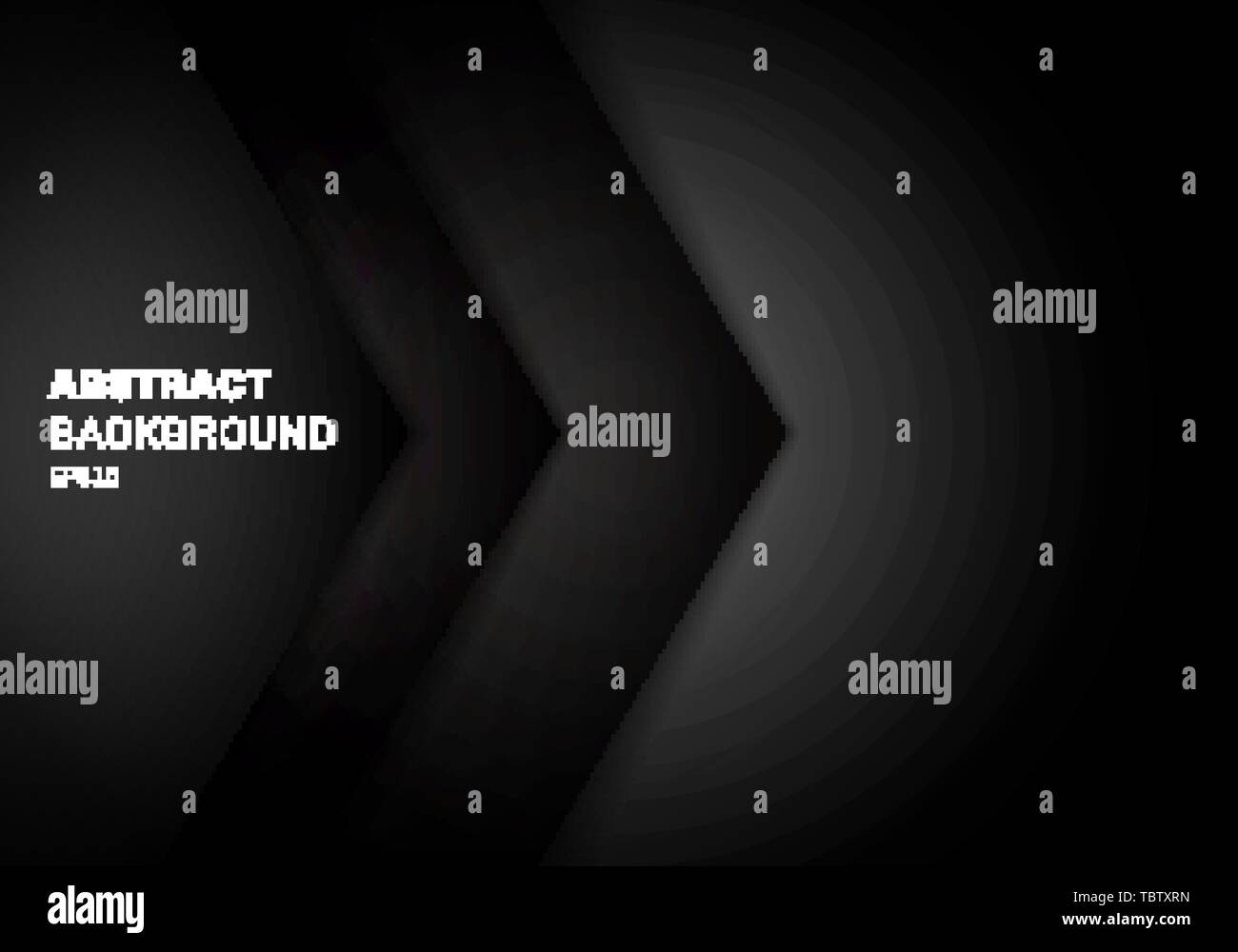 Abstract Template 3d Black Triangle With Overlap Paper Layer Gradient