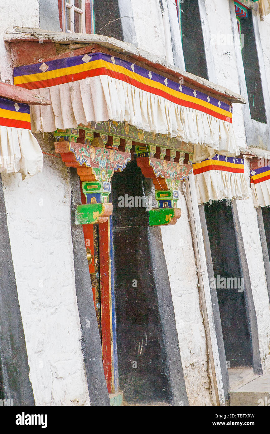 Tibetan house painting hi-res stock photography and images - Alamy