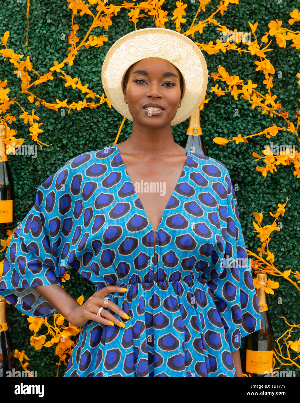 Damaris Lewis attends 12th Annual Veuve Clicquot Polo Classic at ...