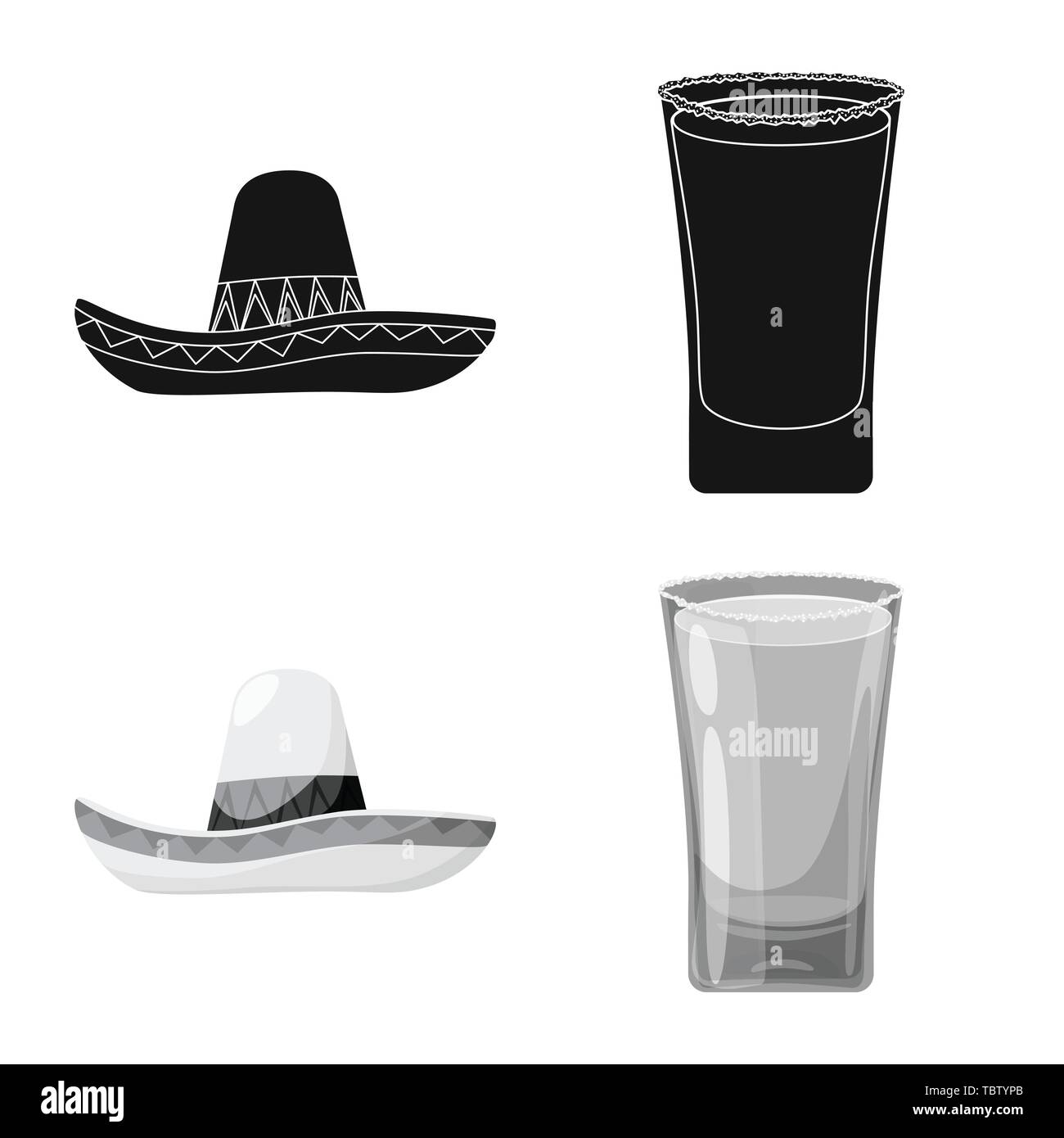 Vector design of cafe and Latin icon. Collection of cafe and national ...