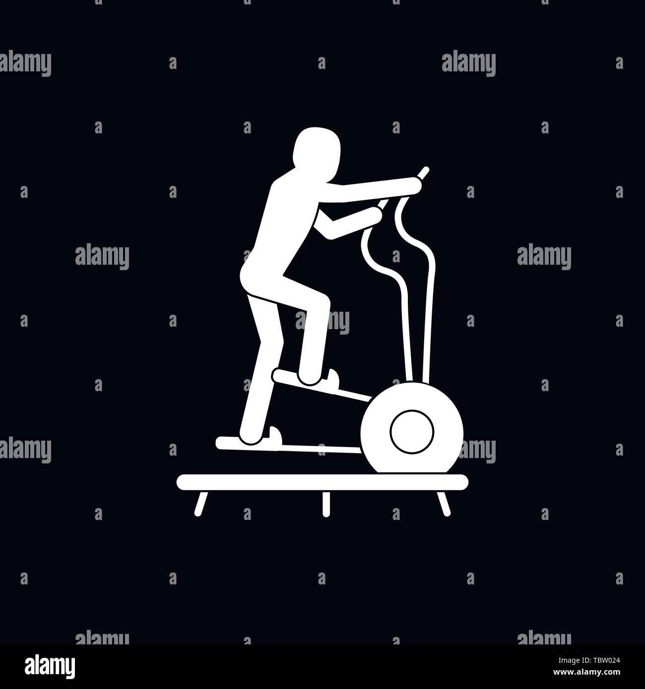 Elliptical machine symbol hi-res stock photography and images - Alamy