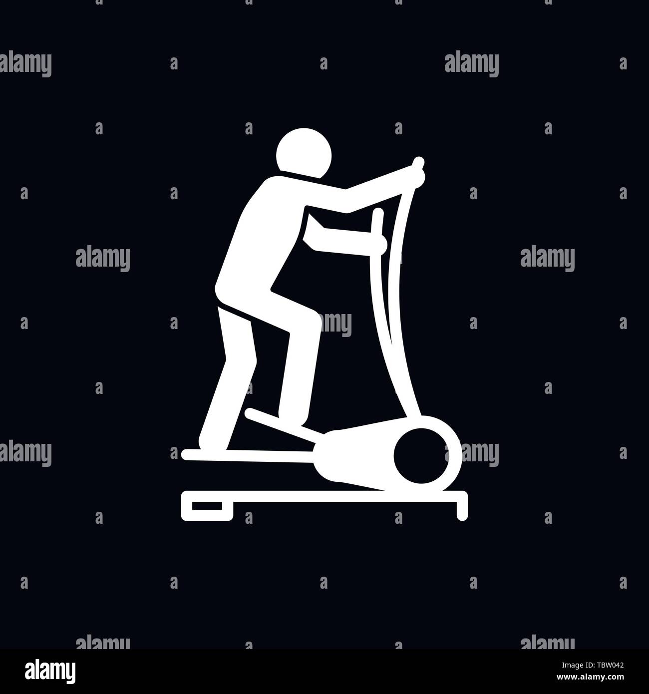 Elliptical machine symbol hi-res stock photography and images - Alamy