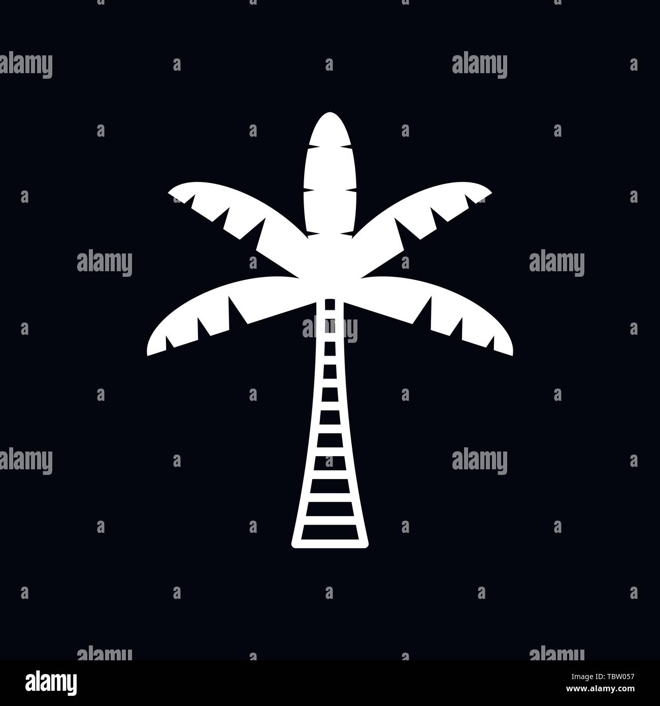 Coconut trees Icon vector sign symbol Stock Vector Image & Art - Alamy