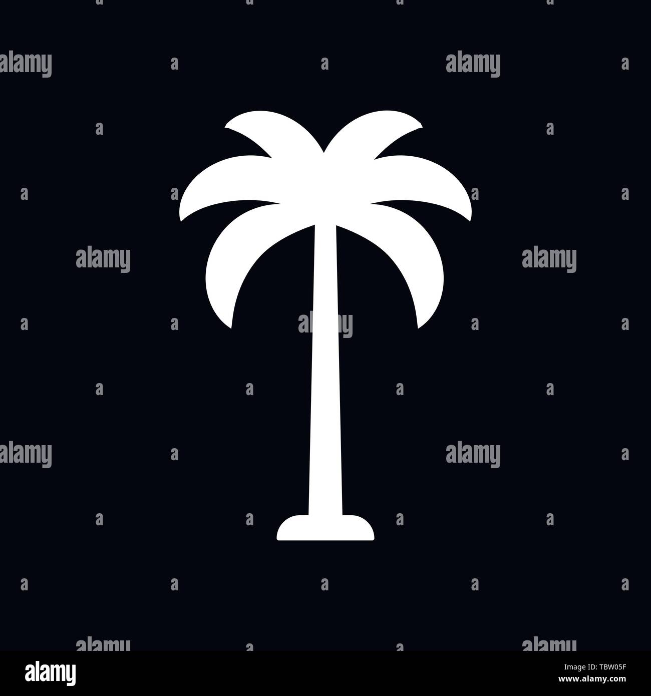 Coconut trees Icon vector sign symbol Stock Vector Image & Art - Alamy
